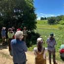 Rancher Jeremie Favre speaks at an event on his ranch | FWS.gov