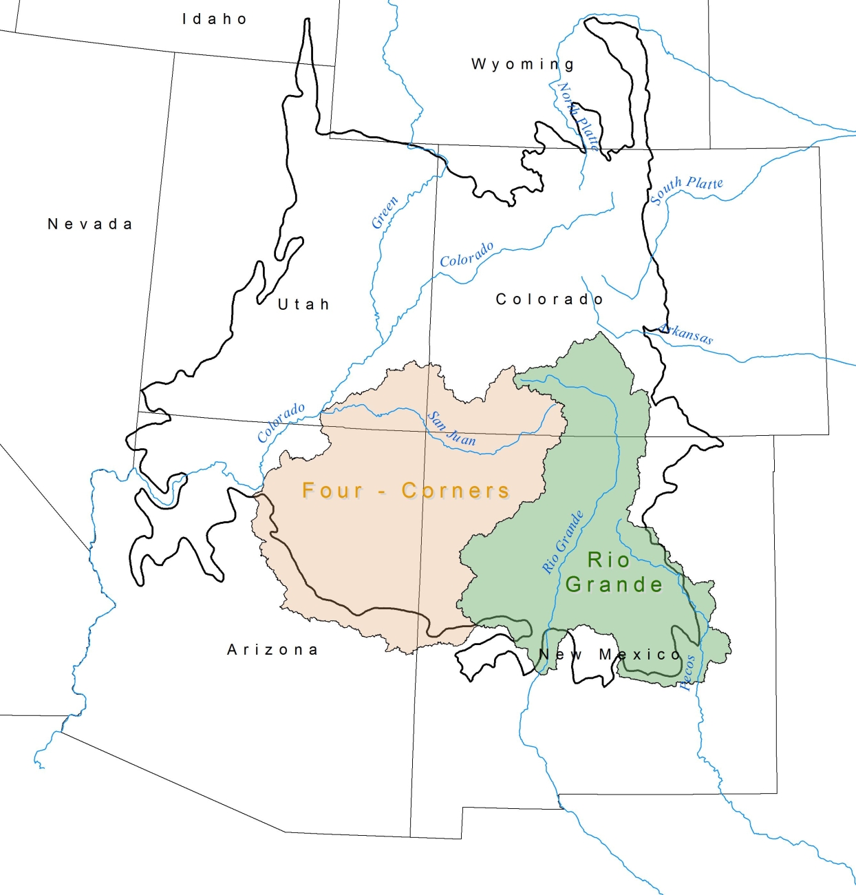 Four Corners Map | FWS.gov