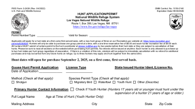 Las Vegas NWR Goose Hunt Hunters Permit | FWS.gov