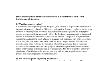 FAQs_Bull_trout_rec_plan.pdf | FWS.gov