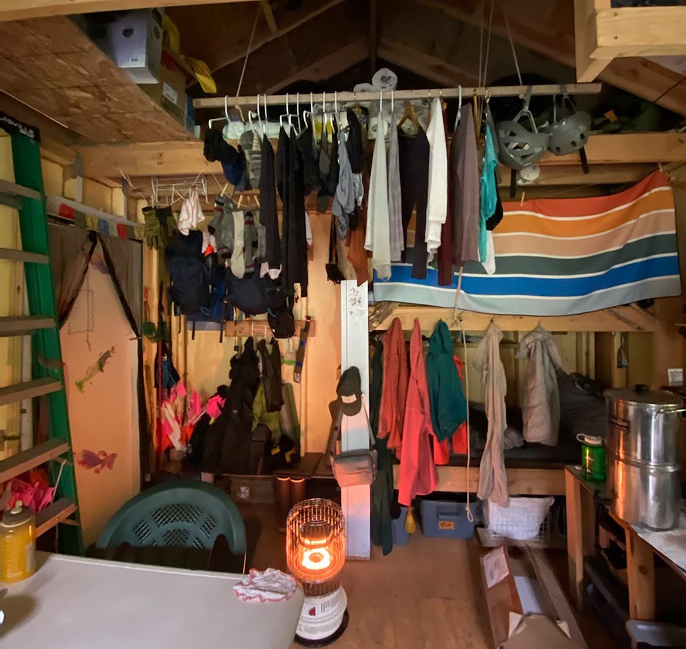 Drying gear in field camp cabin by Kristina McOmber/USFWS | FWS.gov