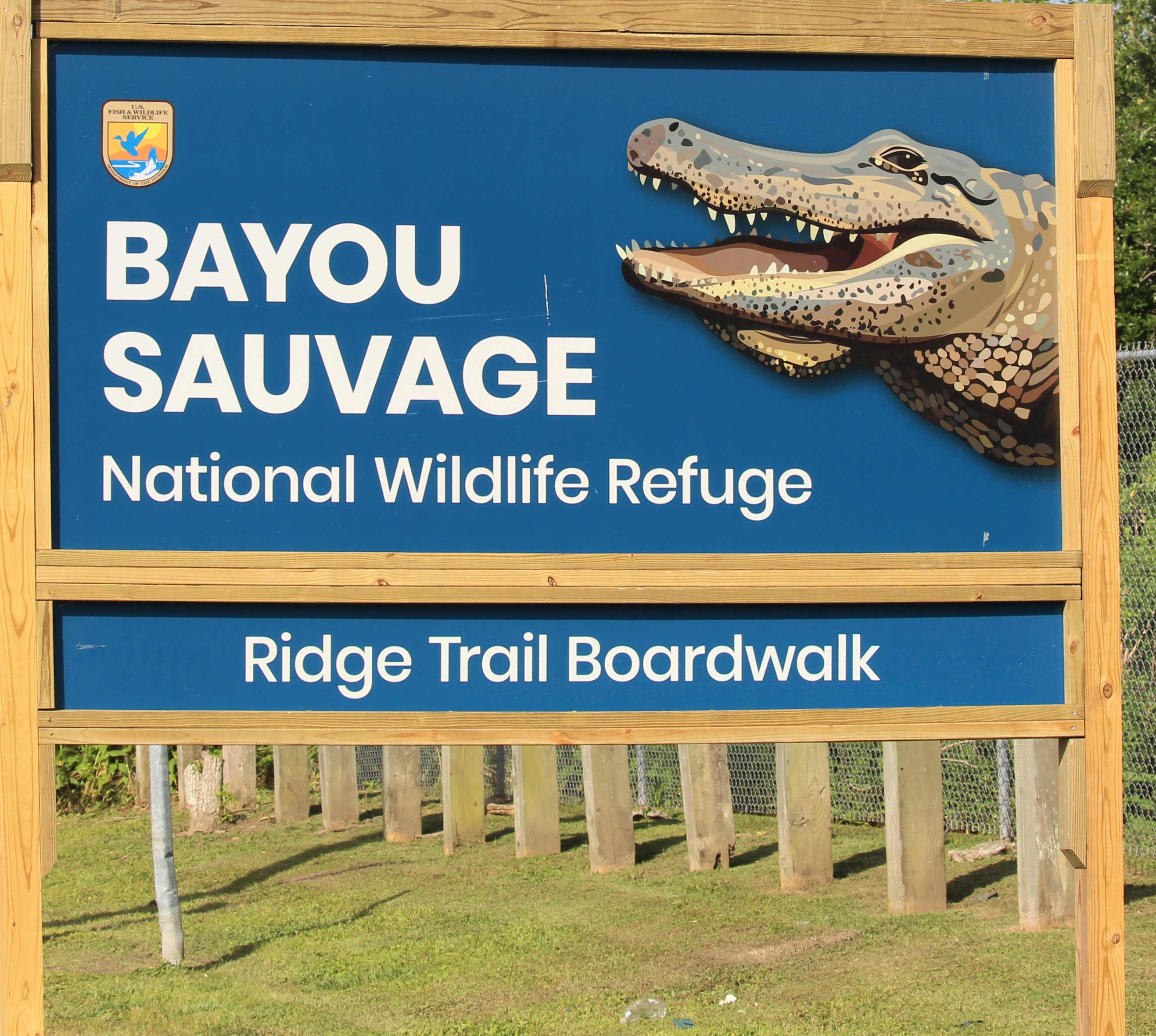 Bayou Sauvage Ridge Trail Entrance Sign | FWS.gov