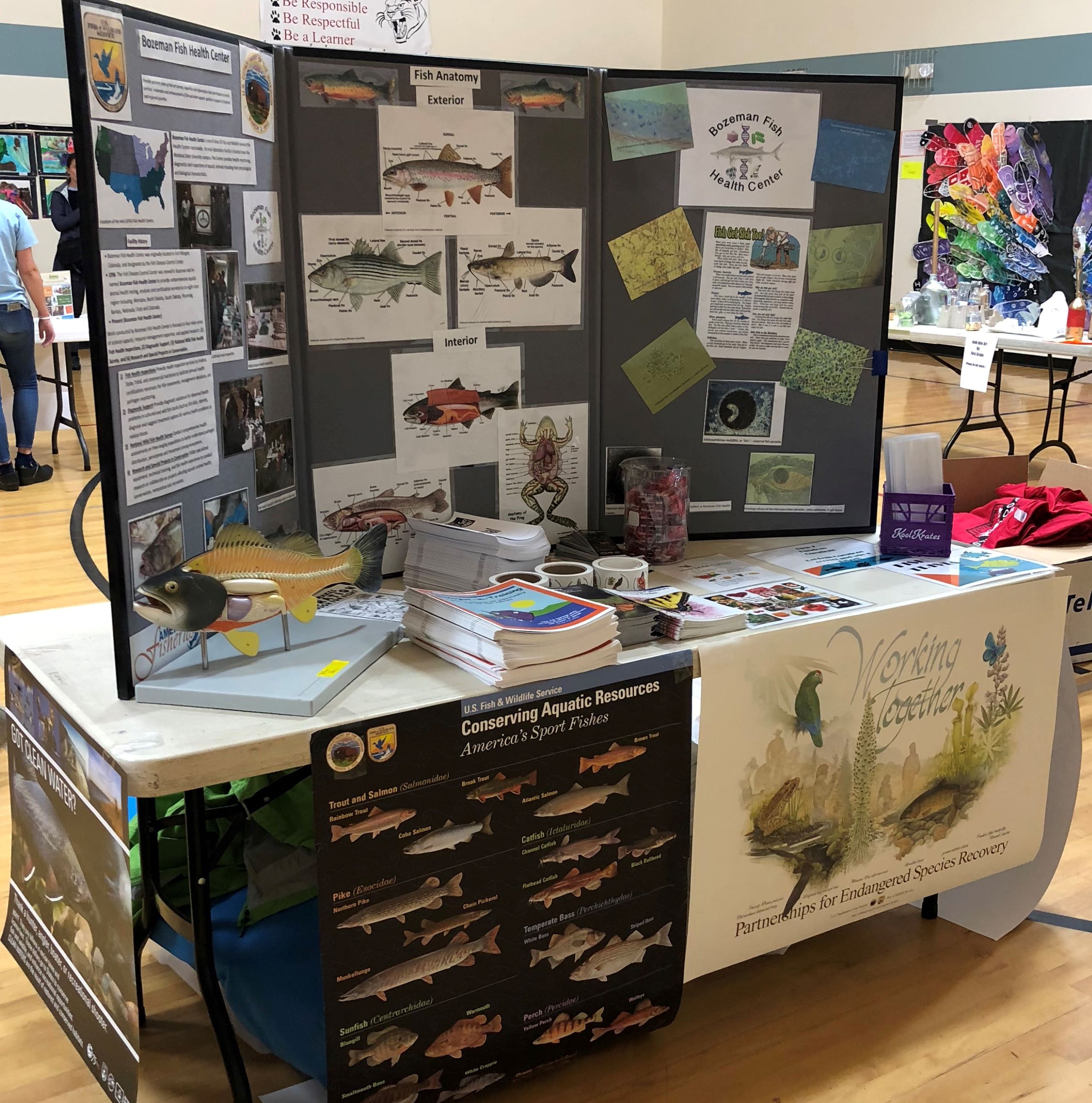 Anderson School, MT-outreach table.jpg | FWS.gov