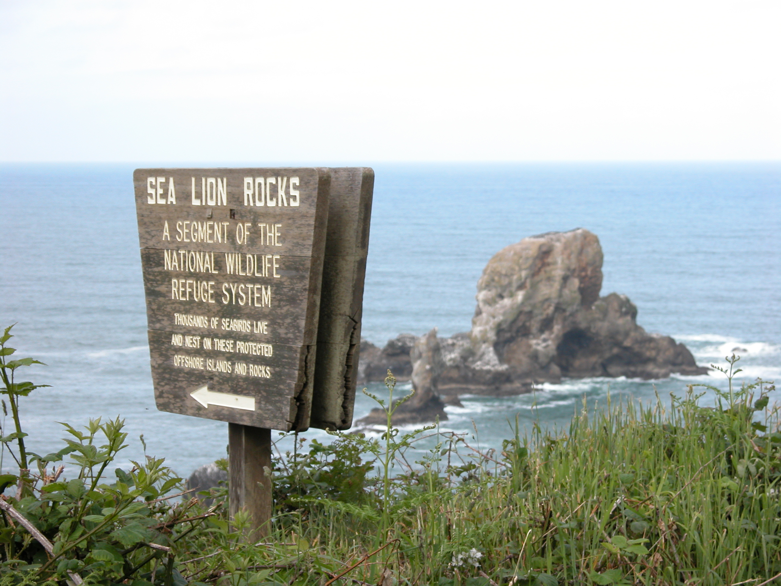 Old sign at Oregon Islands Refuge | FWS.gov