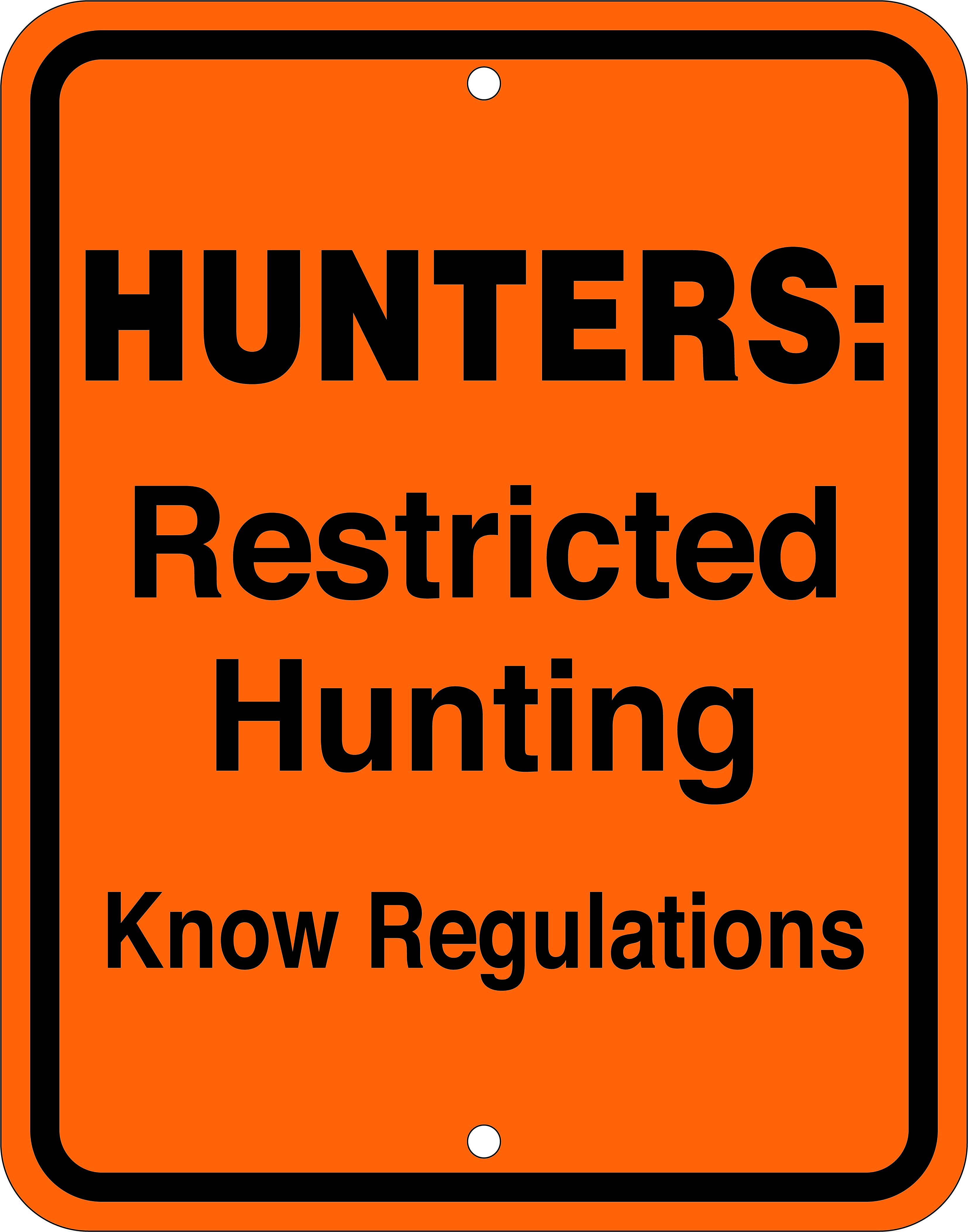 Sign-Hunters: Restricted Hunting, know regulations | FWS.gov