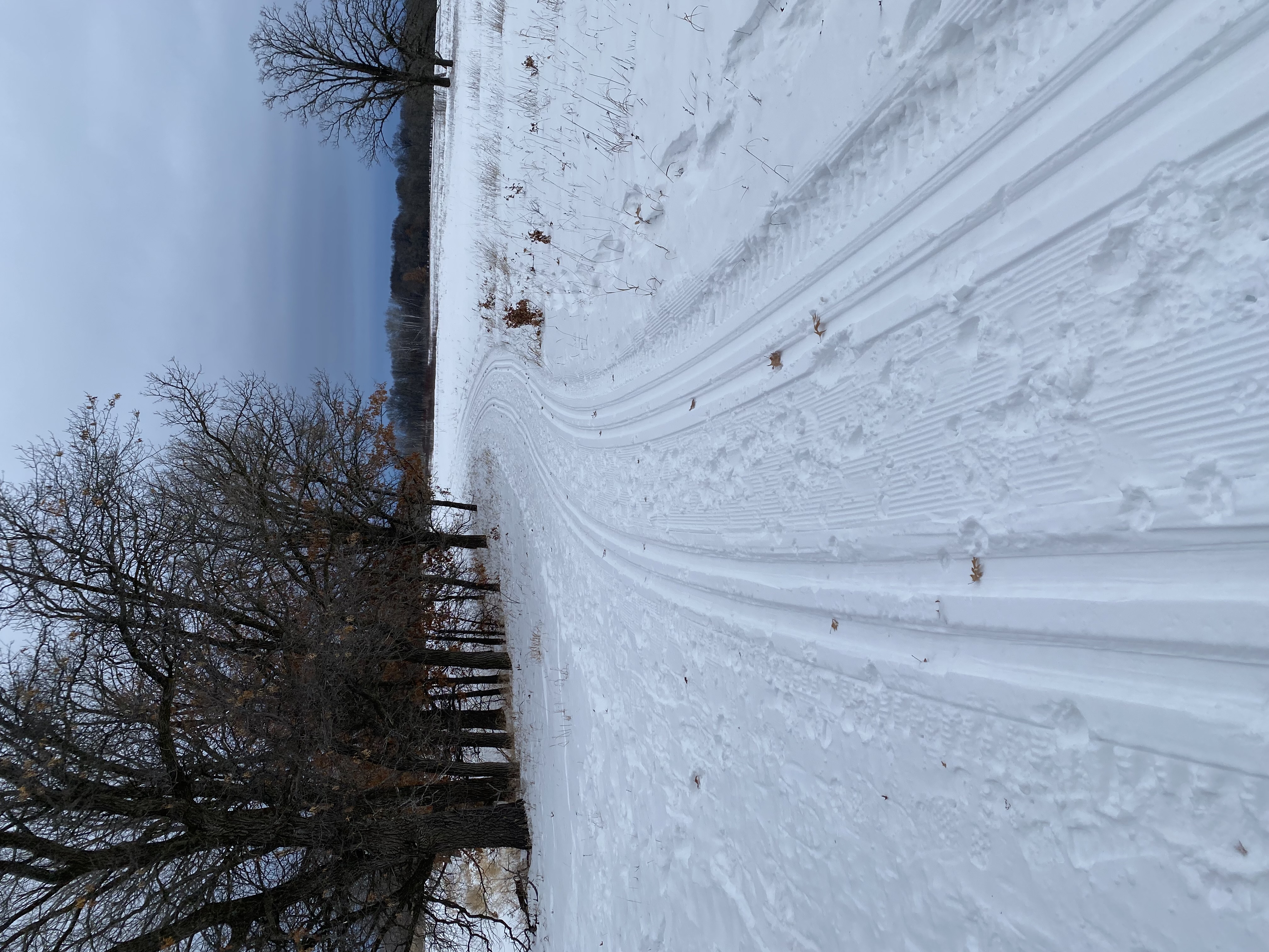 The Platte River Trail at Crane Meadows Refuge, groomed for cross ...
