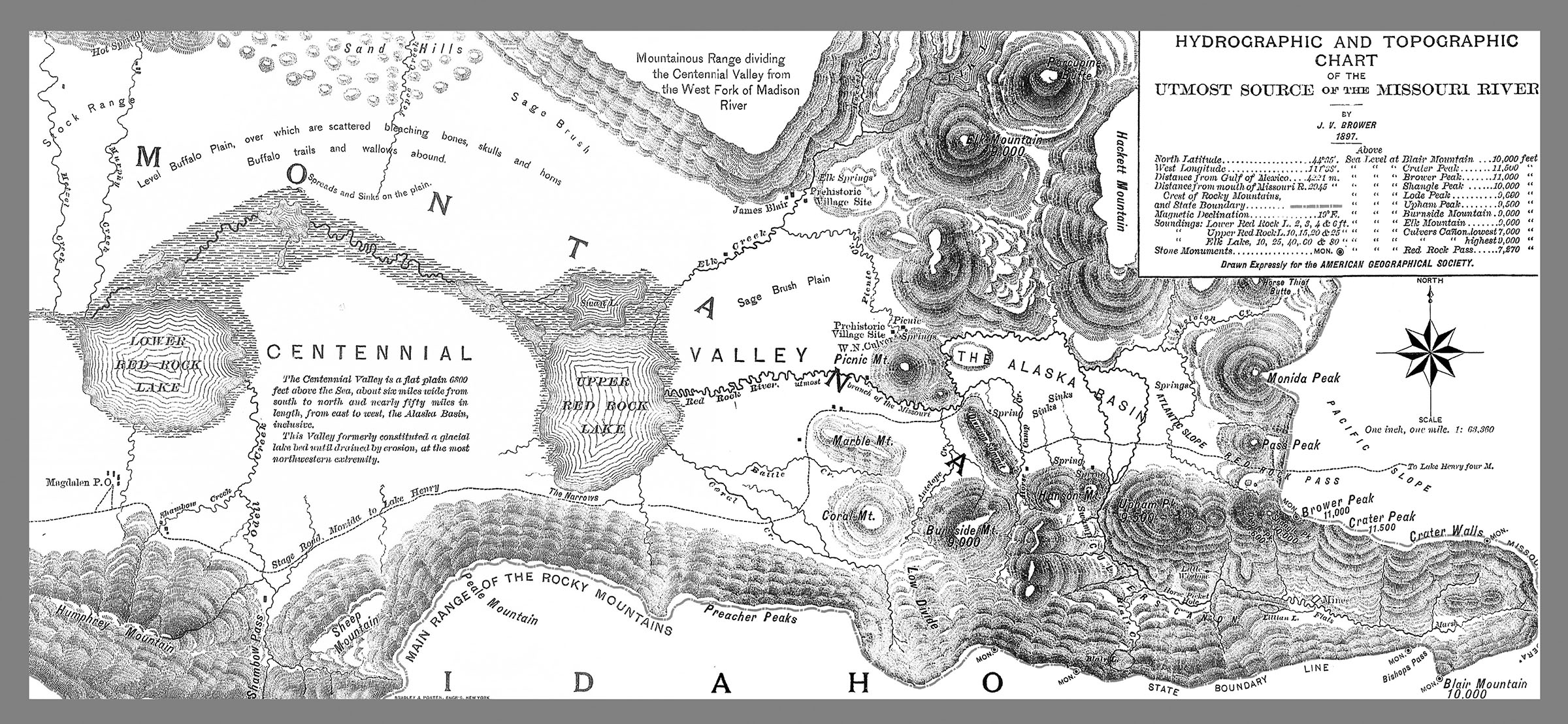1887 Map of the Centennial Valley | FWS.gov