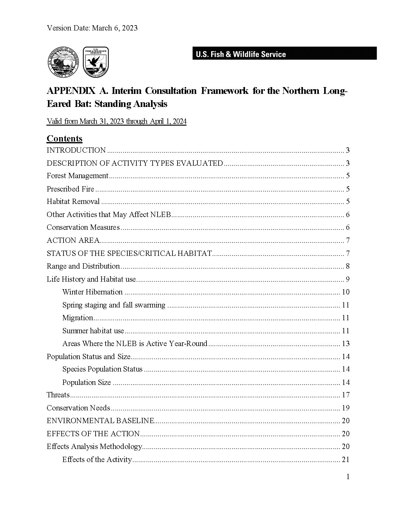 App A Standing Analysis Interim Consultation Framework_6Mar23_Page_01 ...