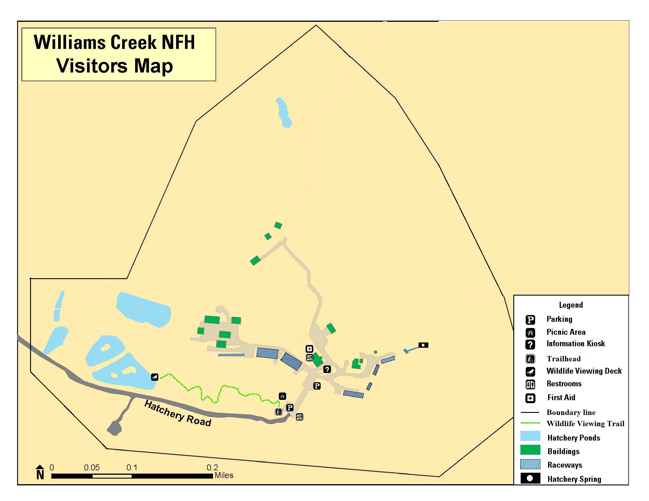 Williams Creek National Fish Hatchery Map | FWS.gov
