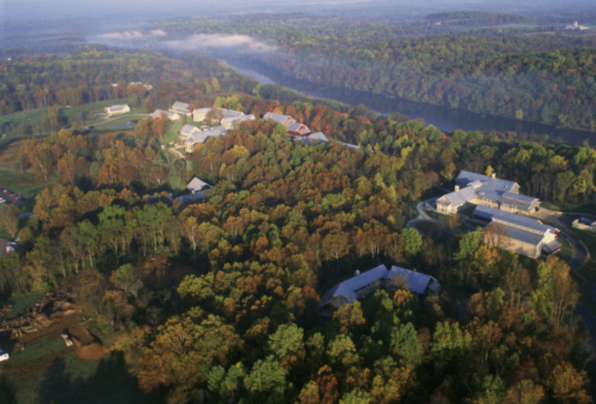 Aerial of the National Conservation Training Center campus | FWS.gov