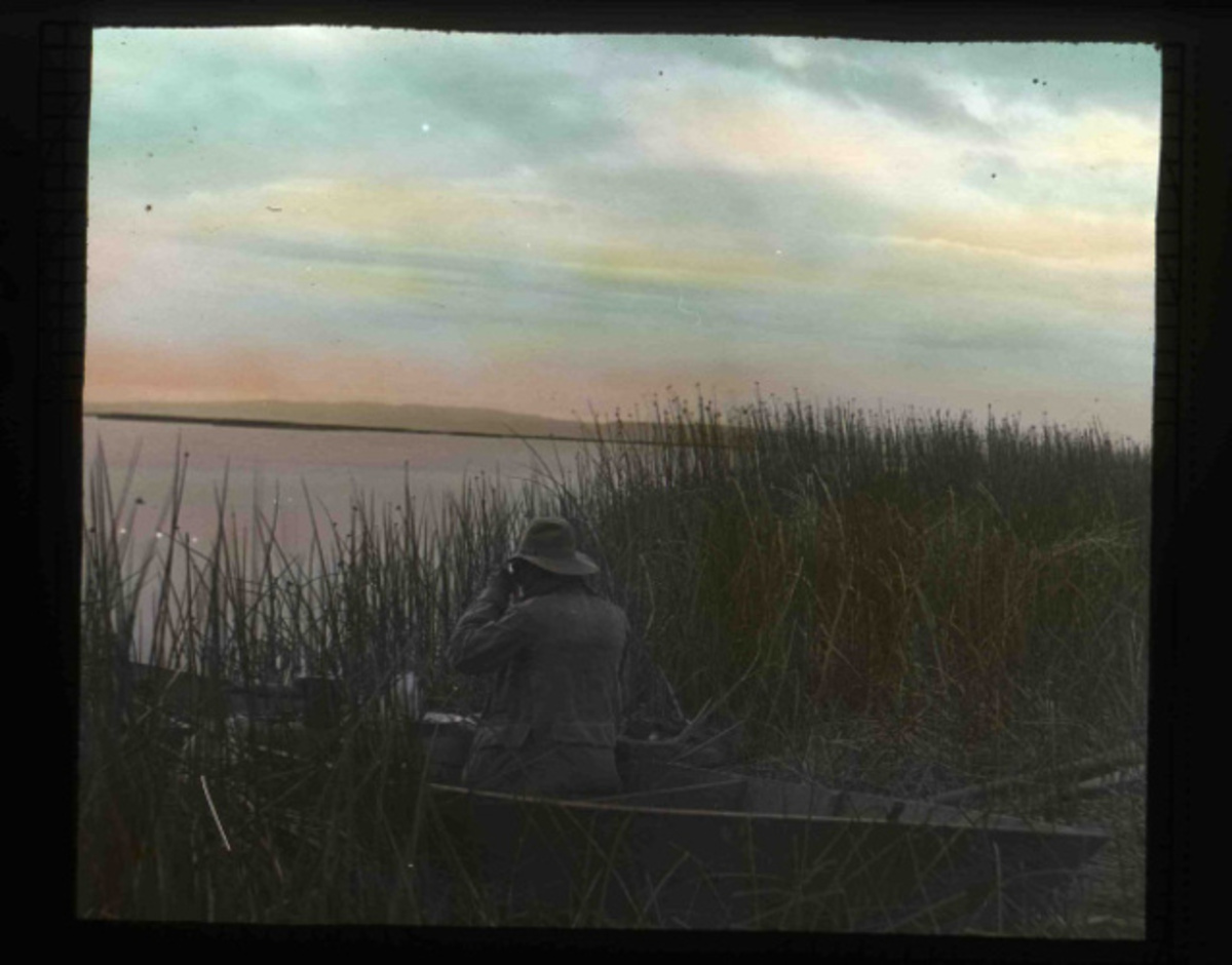 William Finley viewing wildlife at Klamath | FWS.gov