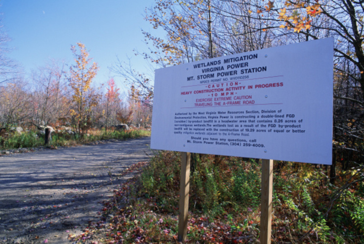 Wetland mitigation sign | FWS.gov