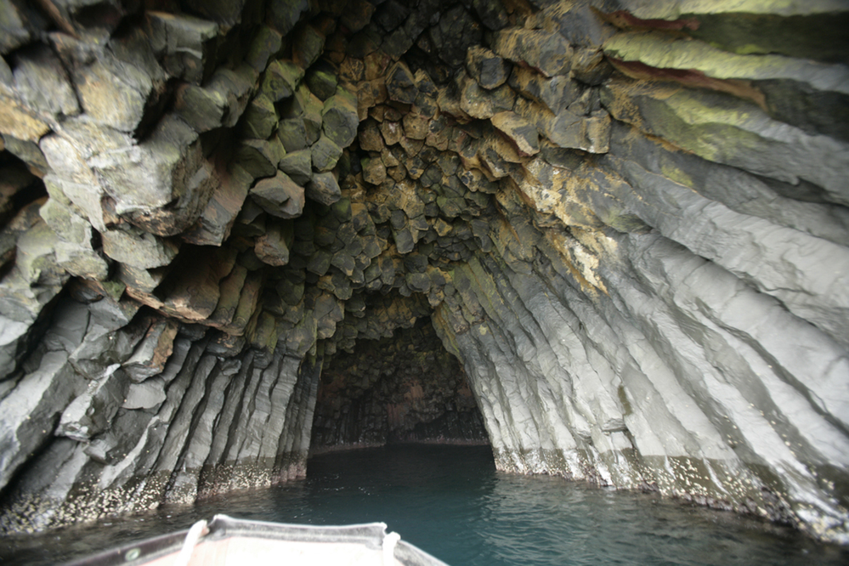 Akun Island columnar basalt cave | FWS.gov