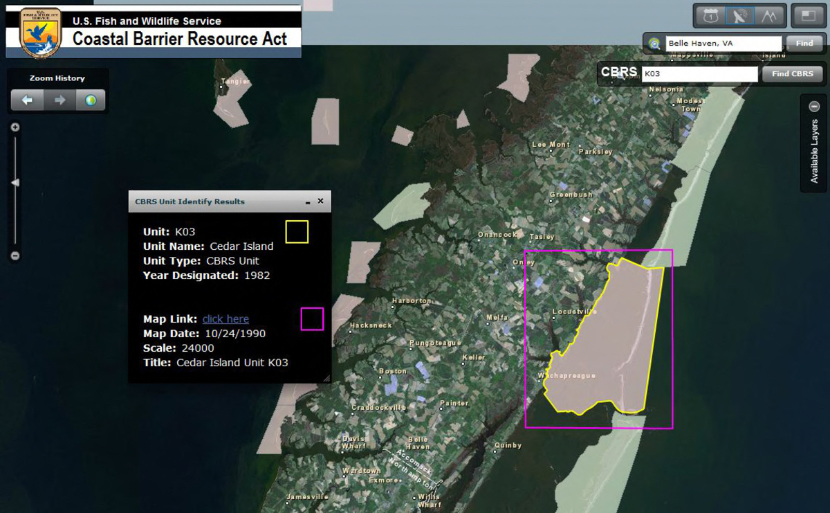 Coastal Barrier Resource Act - GeoCBRA Mapper | FWS.gov