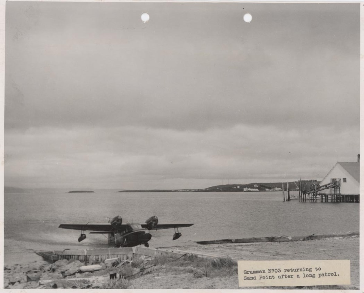 Grumman N703 Returning to Sand Point | FWS.gov