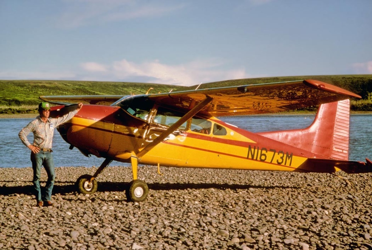 Small Airplane on River Gravel | FWS.gov