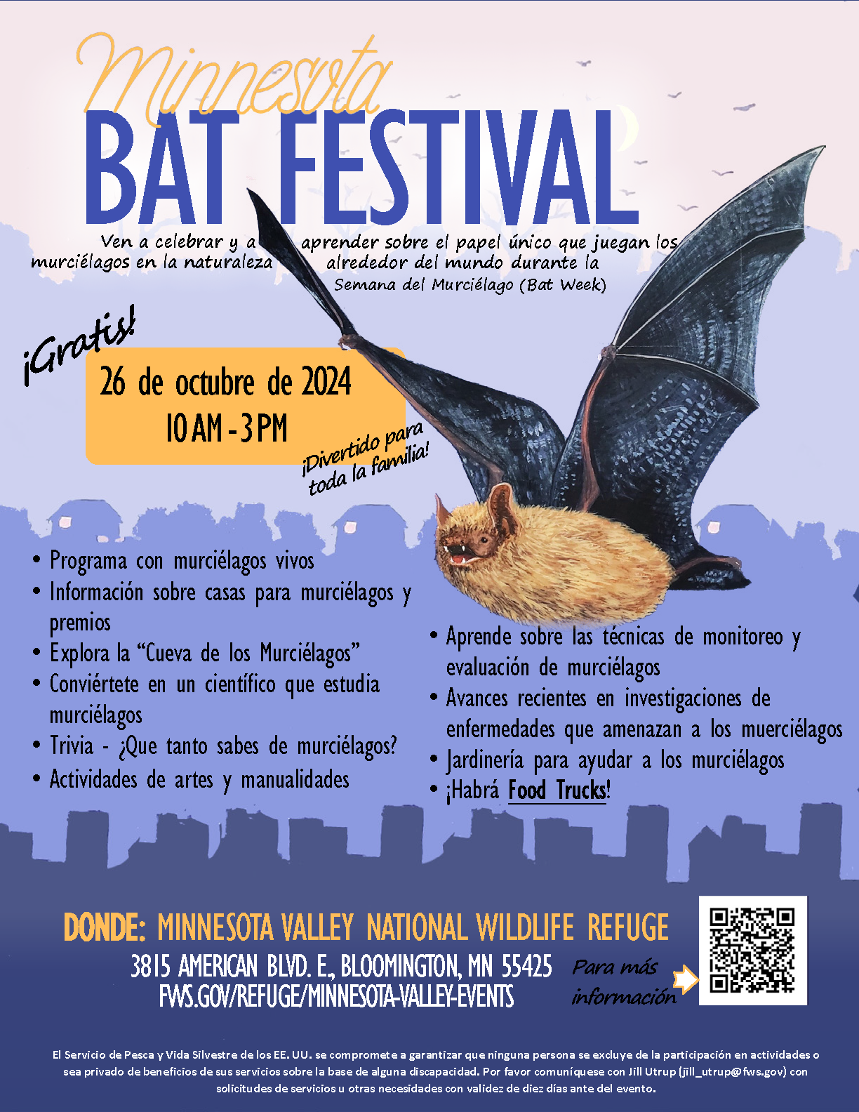 MN Bat Festival - Spanish | FWS.gov