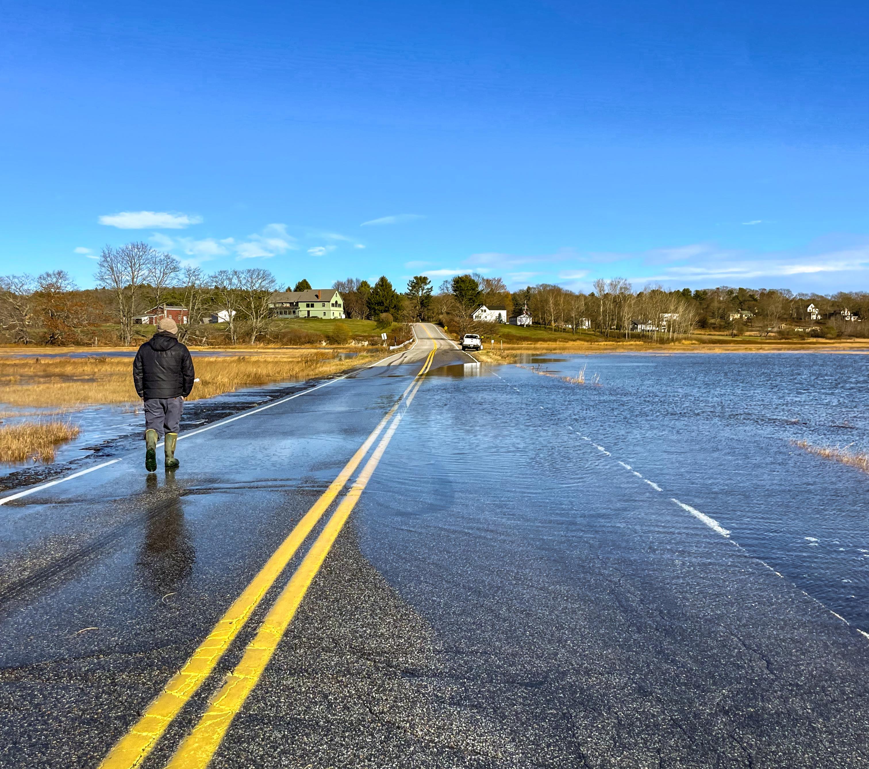 Sawyer Road Flooded at Spurwink Marsh | FWS.gov