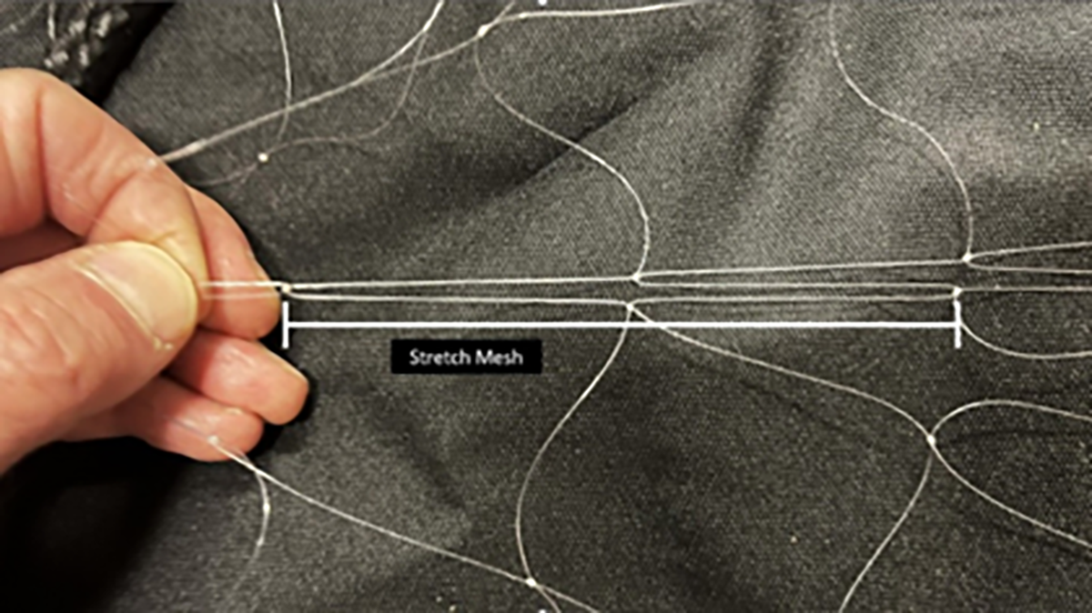 Example showing mesh stretch | FWS.gov