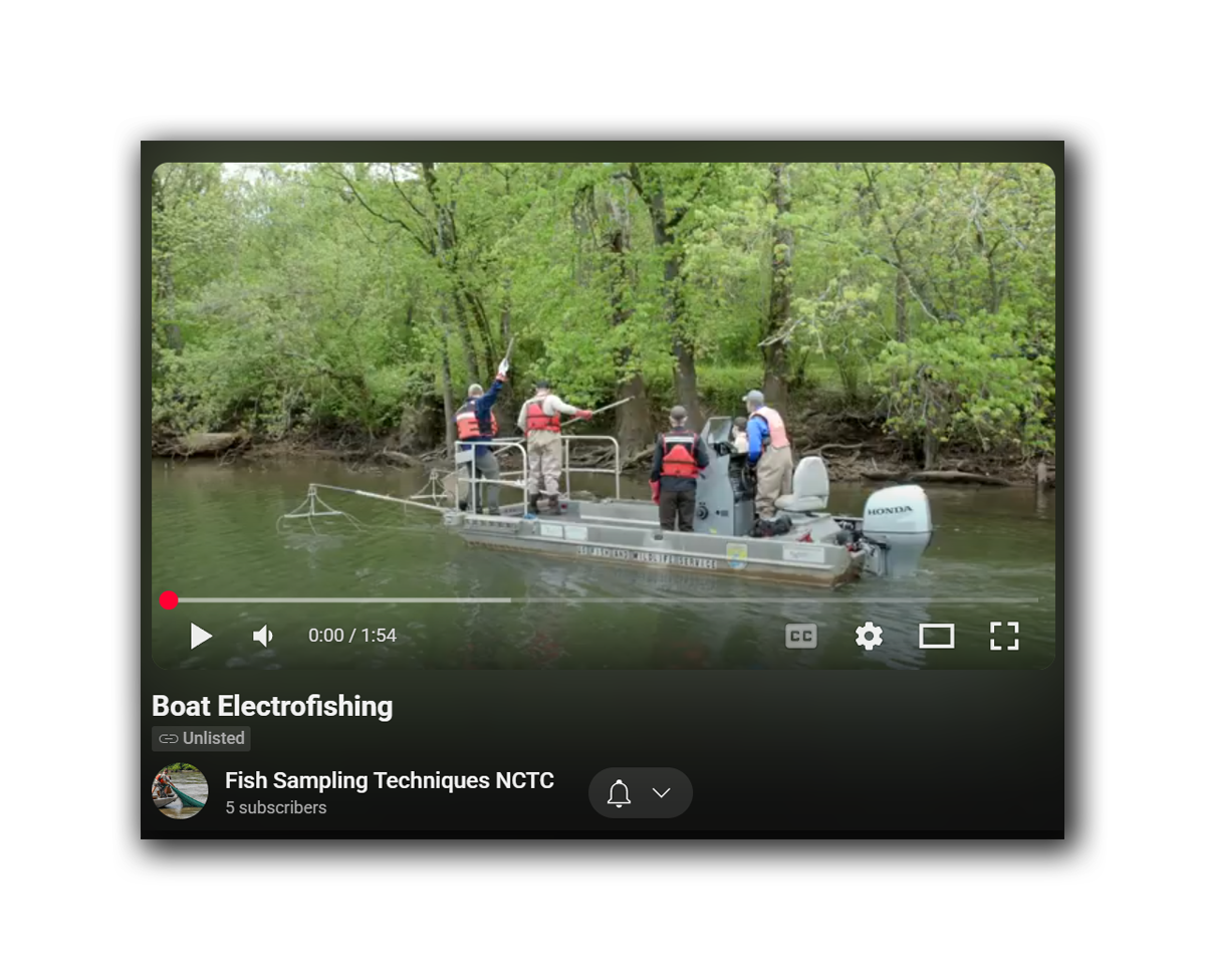 Boat Electrofishing | FWS.gov