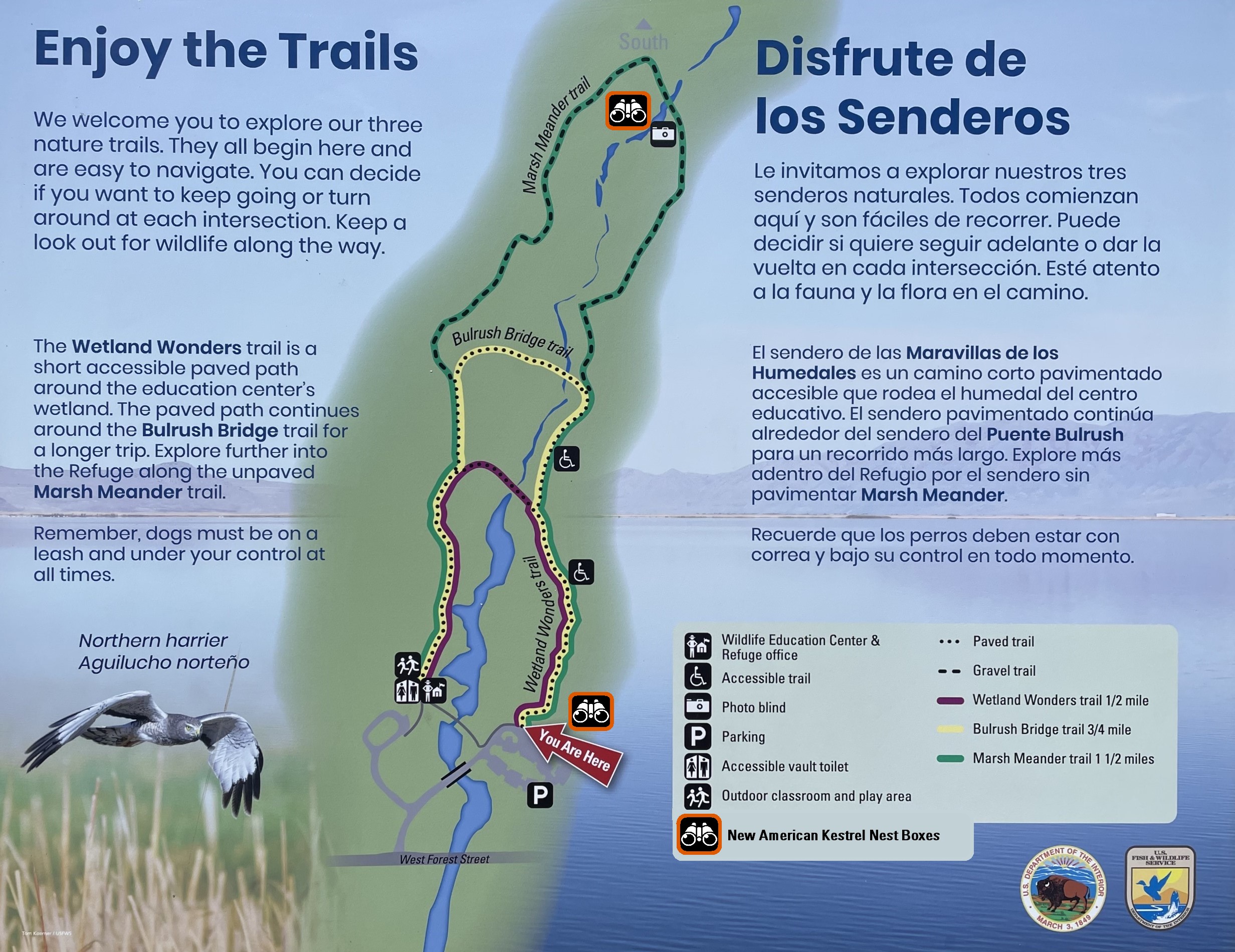 Walking Trails Map at Bear River Migratory Bird Refuge | FWS.gov