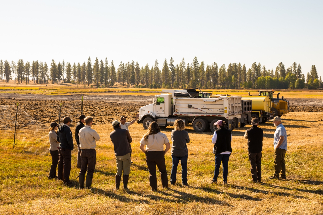 Turnbull NWR - Staff Visit Jolly Jack Unit Restoration Site | FWS.gov