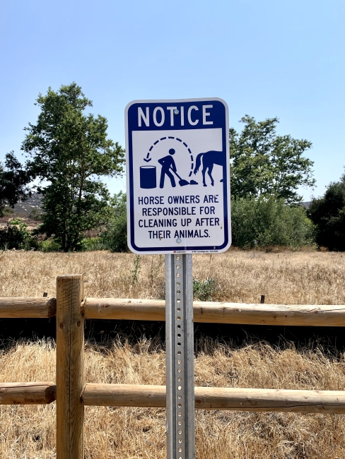 Refuge sign for horse owners | FWS.gov