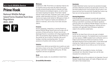 Prime Hook Island Farms Disabled hunt area information 2024 | FWS.gov