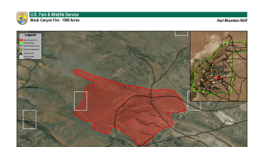 Black Canyon Fire_Aerial_Perimeter Map | FWS.gov