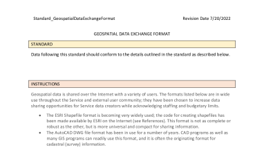 Geospatial Data Exchange Format Data Standard | FWS.gov