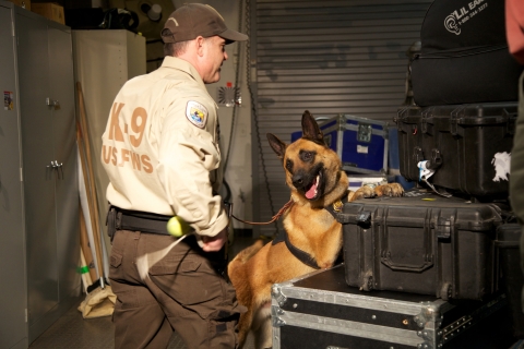 Law enforcement with K-9 | FWS.gov