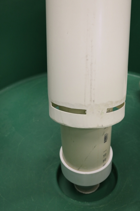 Slits on outer stand pipe create currents | FWS.gov