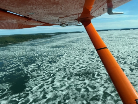A little ice remained on the largest lakes in the northern Manitoba ...
